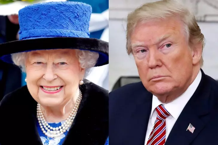 Te hanasa ny filoha Donald Trump ho any Royaume-Uni indray ny Mpanjakavavy Elizabeth II 12321_1