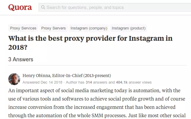 Sådan køber du Instagram Proxy Services som en Pro 13910_5