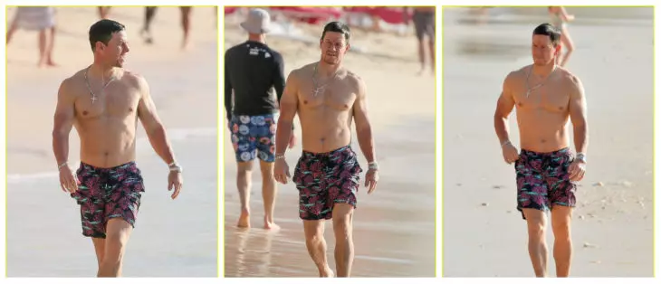 De Mark Wahlberg ass sexier wéi jee op enger Plage zu Barbados 14506_1