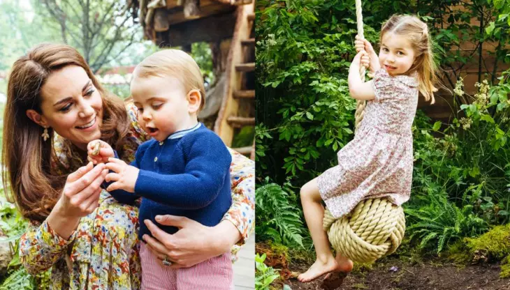 Prins William og Kate brød en vigtig kongelig regel, da de tog havebilleder af deres børn 20182_3