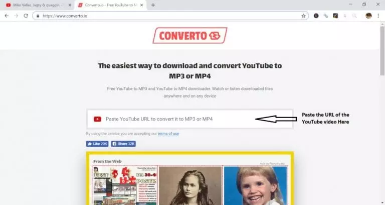 Как да изтегляте и конвертирате видеоклипове от YouTube в MP3 или MP4 с Converto.io 20216_2