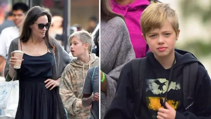 A po grinden ish-çifti i fuqishëm i Hollivudit, Brad Pitt dhe Angelina Jolie për zgjedhjen e Shiloh për të veshur rroba për djem? 29763_1