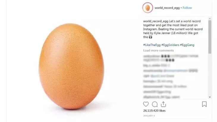Как да станете вирусен в Instagram, научен от яйце 31394_3