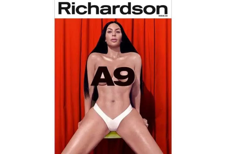 Kim Kardashianin "Richardson" -lehden etusivun peli on vahva
