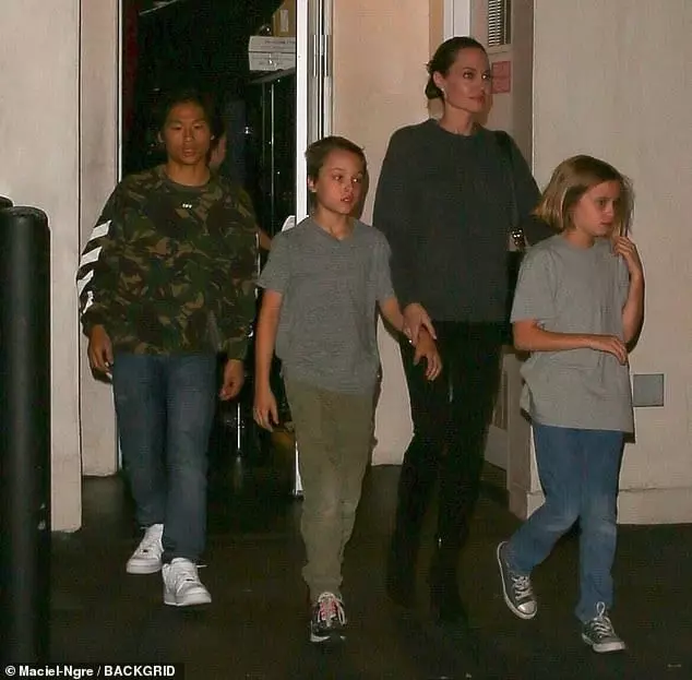 Angelina Jolie กอด Vivienne ระหว่างทานซูชิกับ Pax และ Knox 35343_1