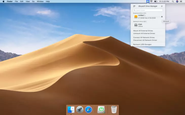 iBoysoft Drive Manager: Habka fudud si ay u helaan Read-kaliya dibadda Drives on Mac 35937_1