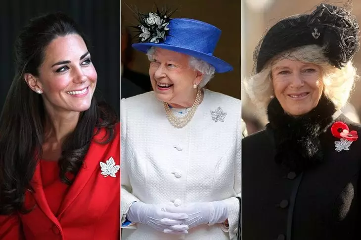 Kate Middleton နှင့် တော်ဝင်မိသားစုမှ အခြားအမျိုးသမီးများသည် ဘုရင်မကြီး Elizabeth II ထံမှ လက်ဝတ်ရတနာများ ချေးယူသောအခါ၊ 36008_15