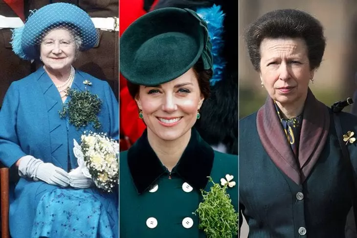 Kate Middleton နှင့် တော်ဝင်မိသားစုမှ အခြားအမျိုးသမီးများသည် ဘုရင်မကြီး Elizabeth II ထံမှ လက်ဝတ်ရတနာများ ချေးယူသောအခါ၊ 36008_7