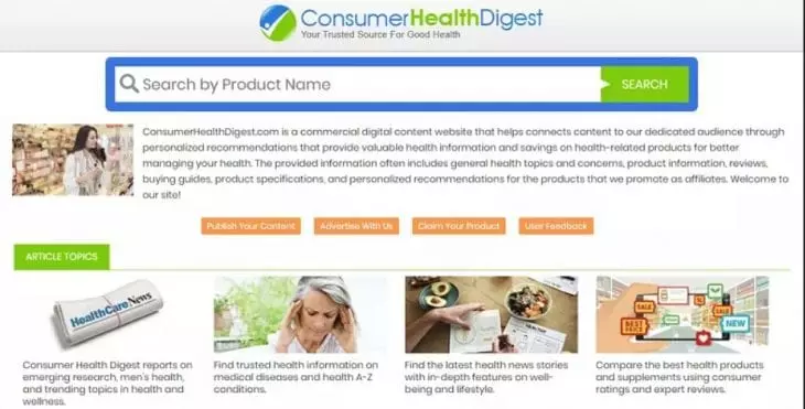 Consumer Health Digest - Rimarkoj kaj Recenzoj de Verkistoj 40924_2