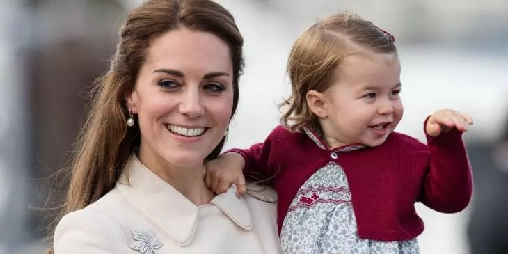 Kate Middleton och prinsessan Charlotte