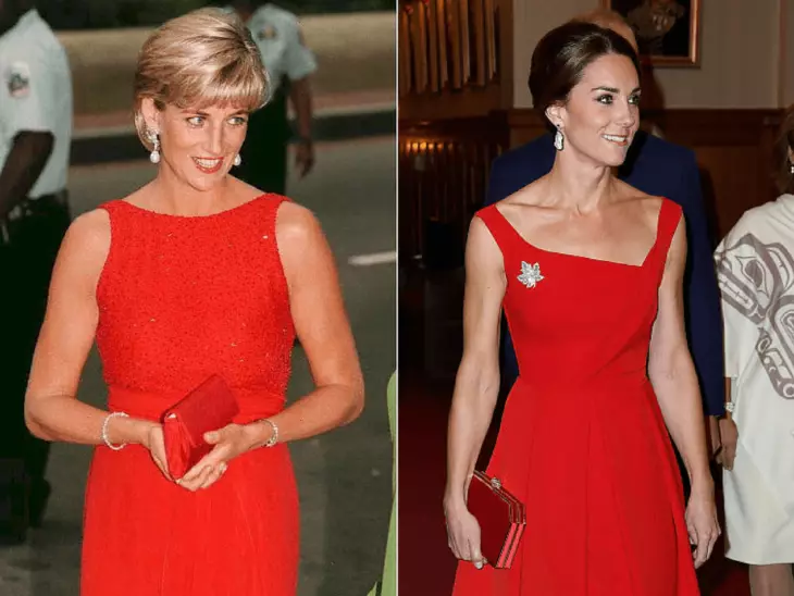 Kate Middleton bi cil û bergên xwe yên spehî hurmetê dide Princess Diana 41689_10
