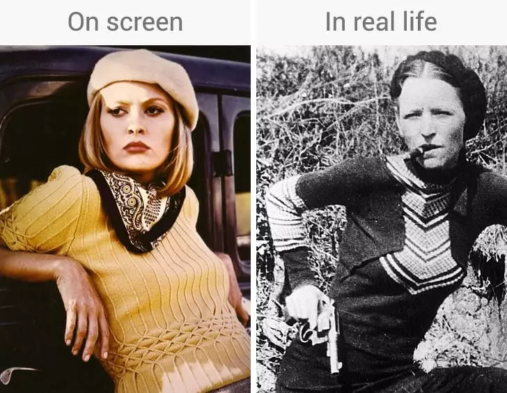 Film vs. echtes Leben: Wie ikonische Frauen, die in Filmen dargestellt wurden, im wirklichen Leben aussahen 65902_1