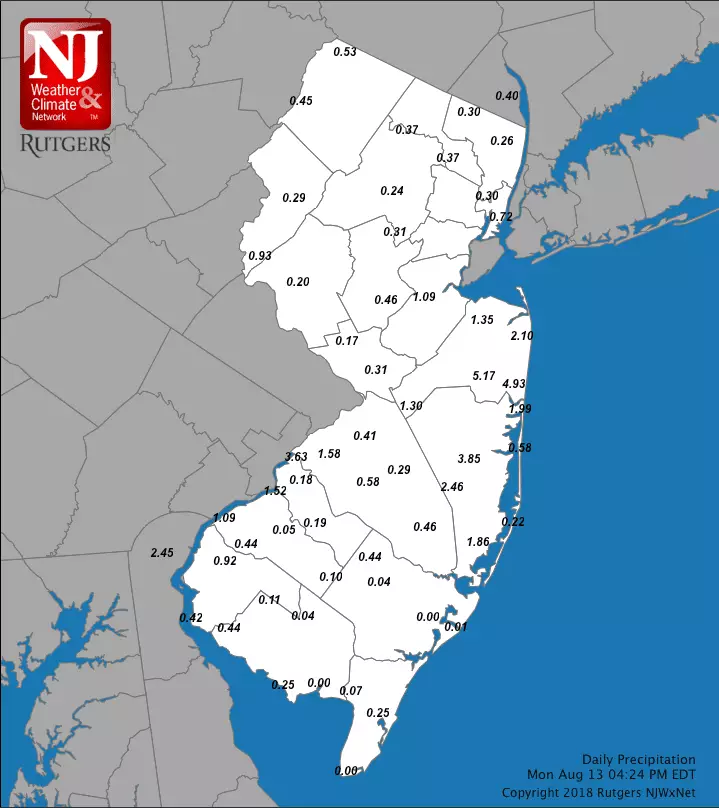 NJ Weer - oorstromings in New Jersey (Pennsylvania) vandag 7432_3